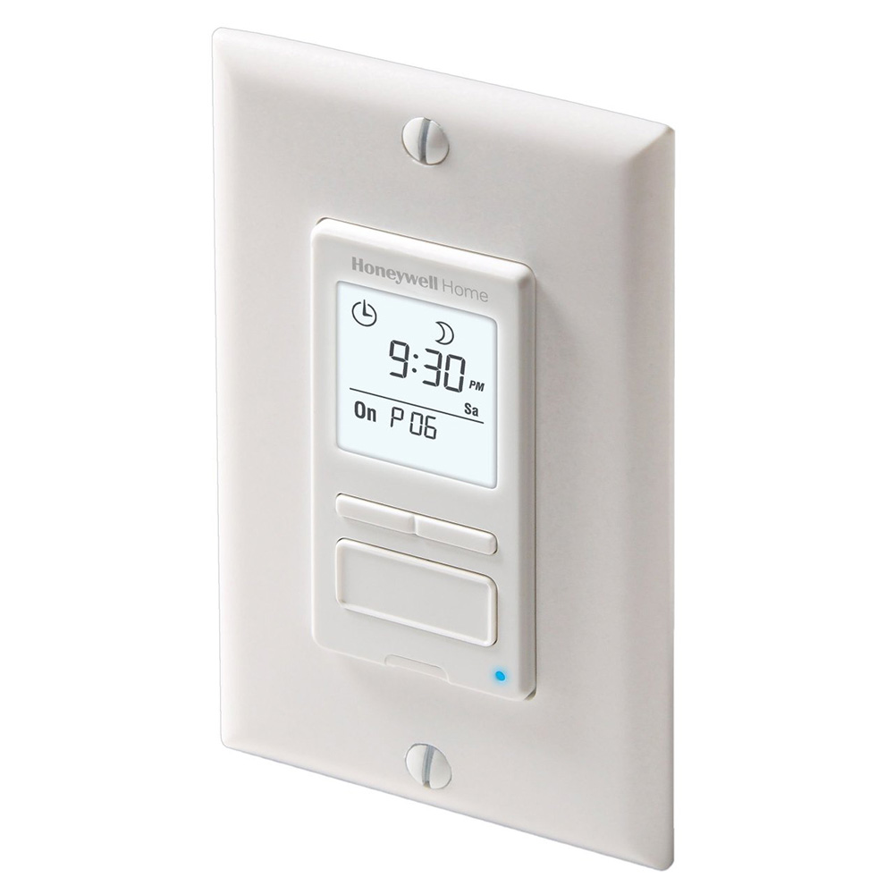 Honeywell Solar Light Switch Timer For Lights Or Motors RPLS540A White