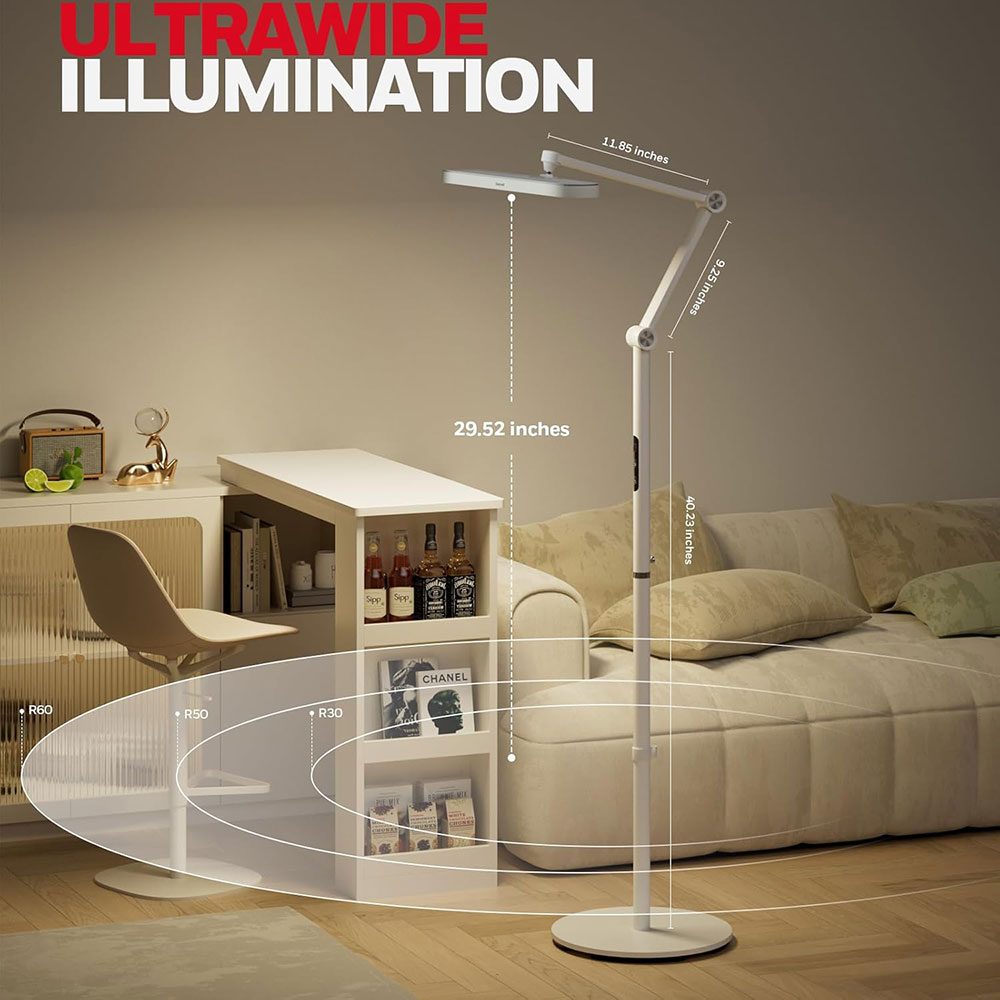 Remote Control Floor Light Honeywell F2 Sunturalux 2-in-1 LED Floor ...