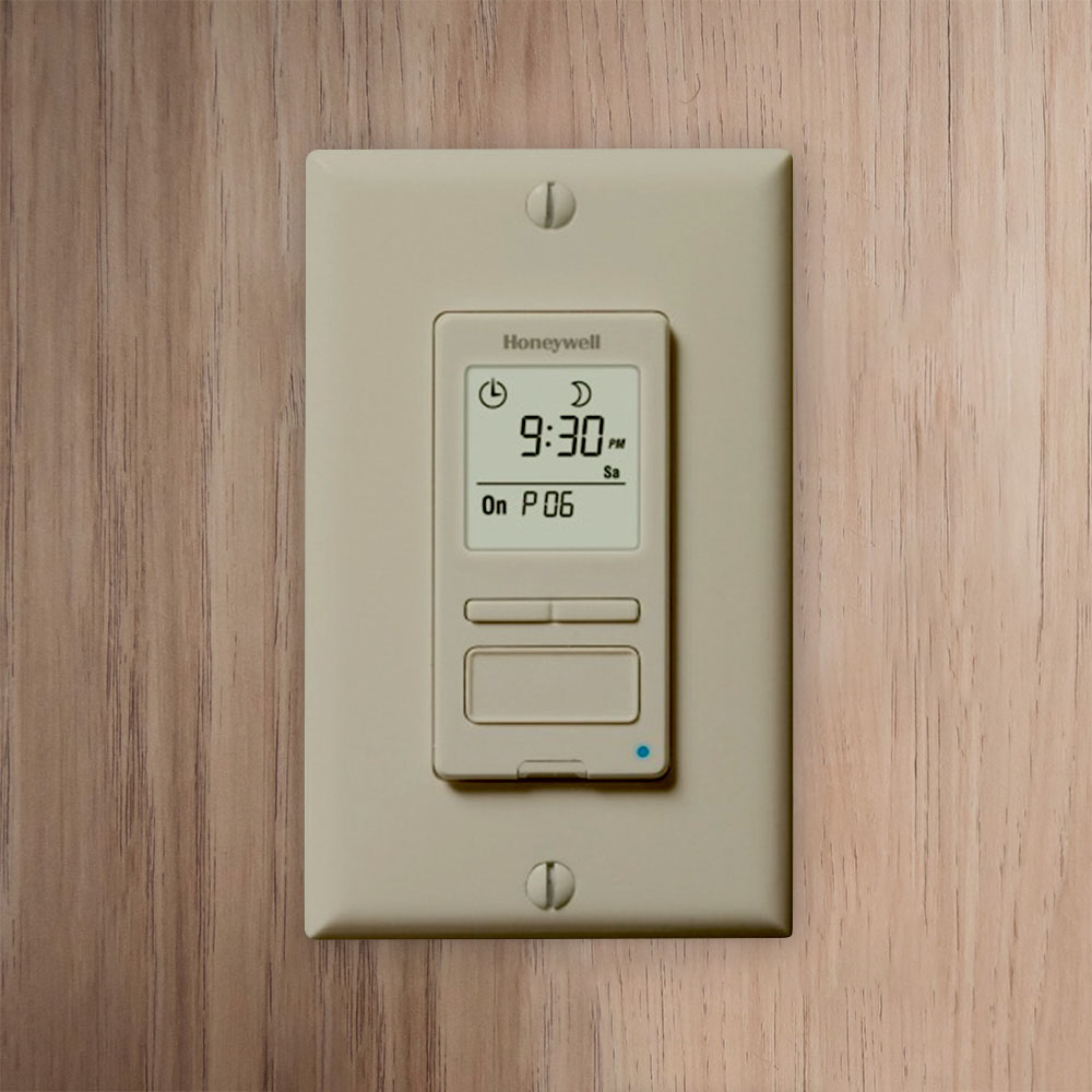Honeywell Light Switch Timer For Lights Or Motors RPLS541A Almond